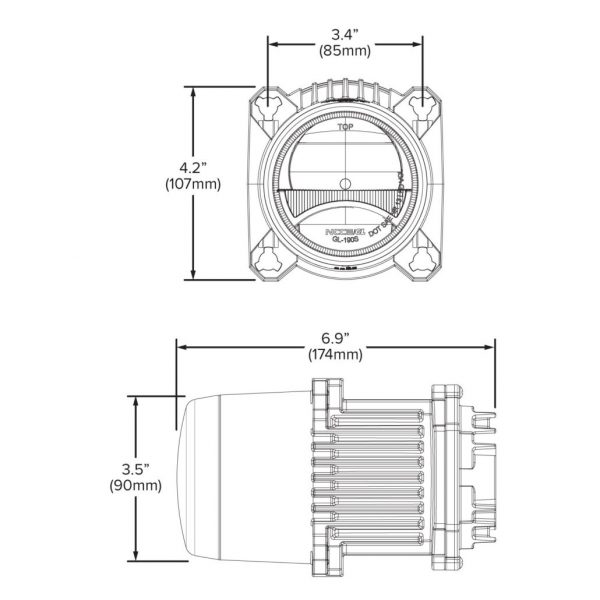 Hamsar 90MM Bi-LED High and Low Beam Headlight Module